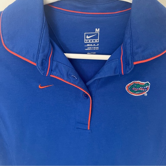 Nike | Tops | Nike Uf Florida Gators Blue Golf Polo M | Poshmark